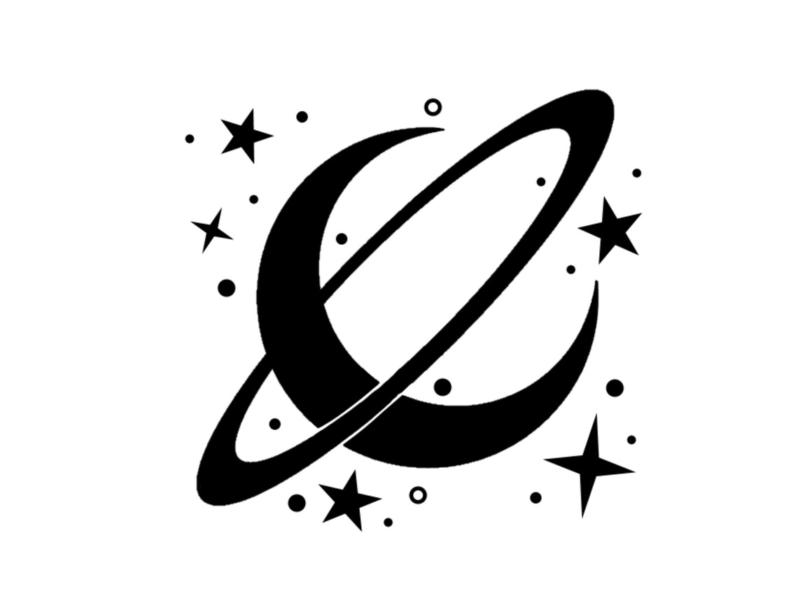 Crescent Moon in Outer Space SVG and PNG Files for Cricut - Etsy
