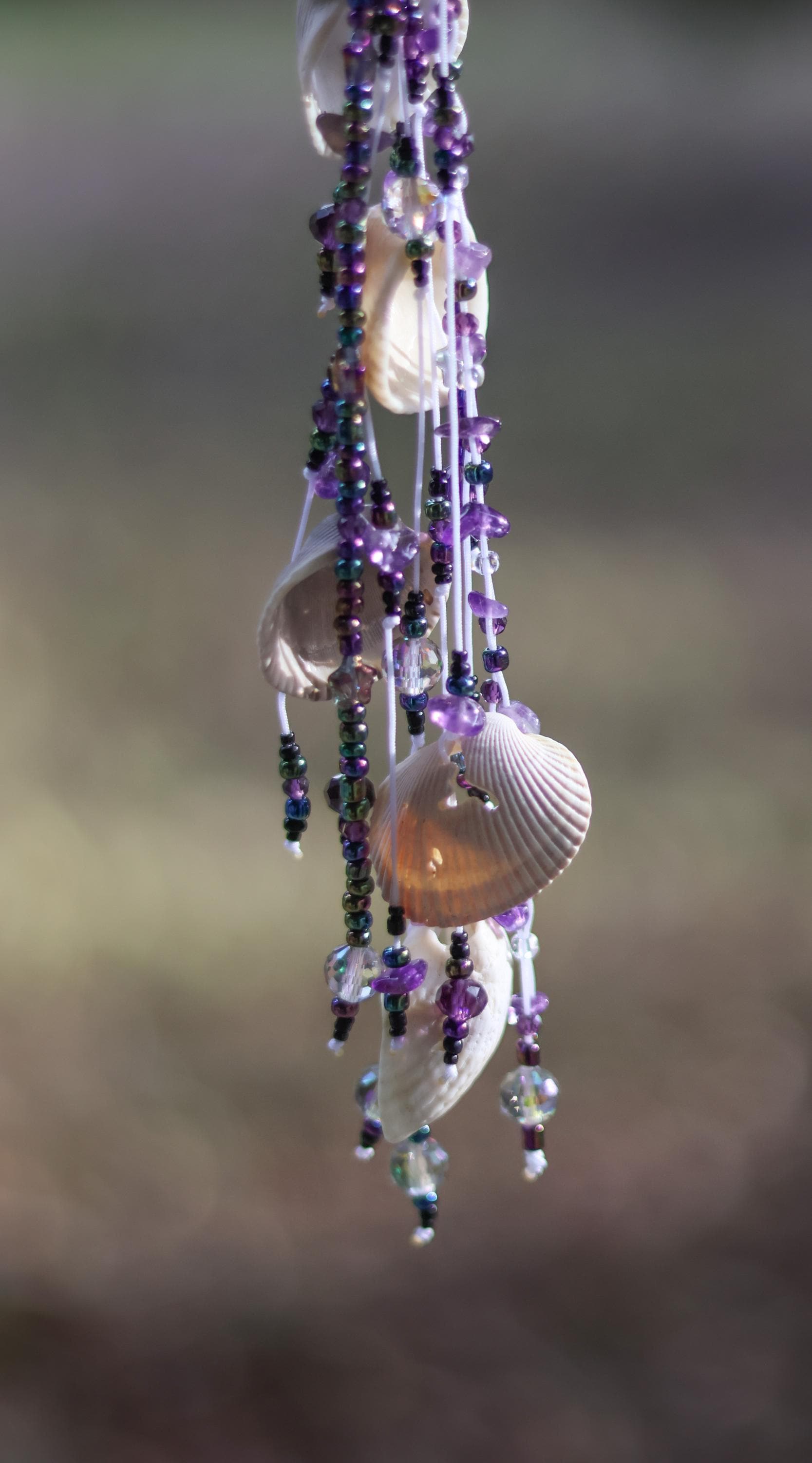 Amethyst Suncatcher, Crystal Window Decoration, Dopamine Decor - Etsy