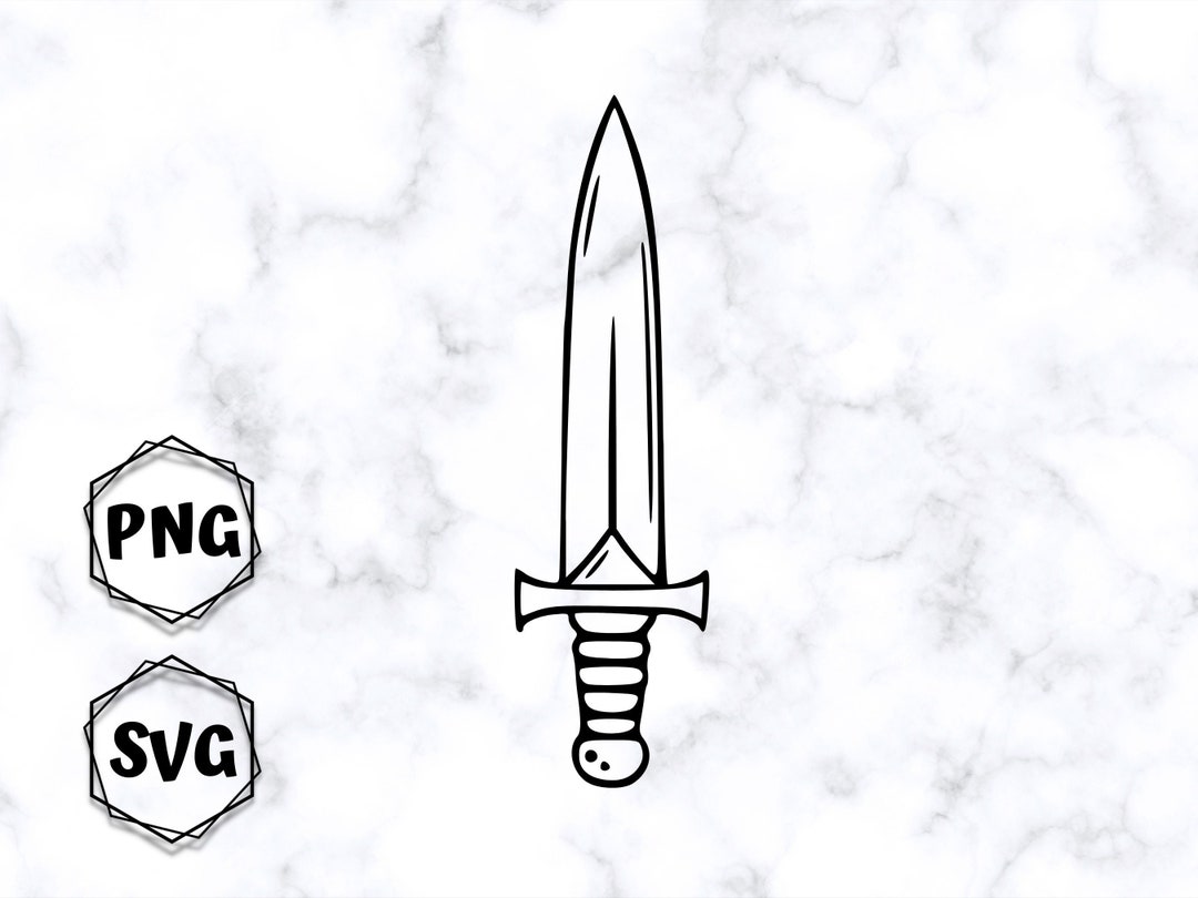 Dagger SVG PNG Bundle Files for Cricut Silhouette Machine - Etsy