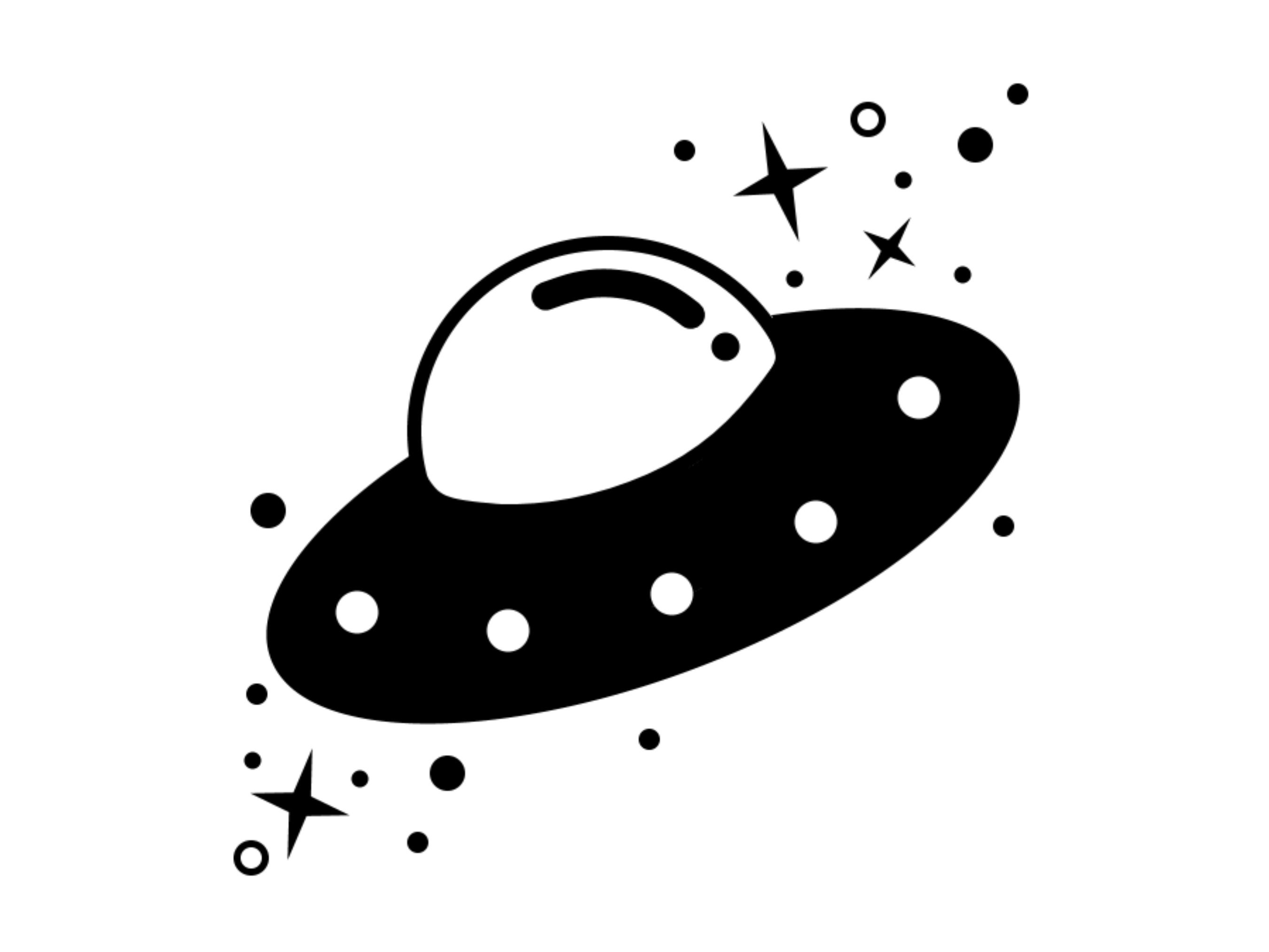 UFO Spaceship SVG and PNG Files for Cricut Silhouette - Etsy UK