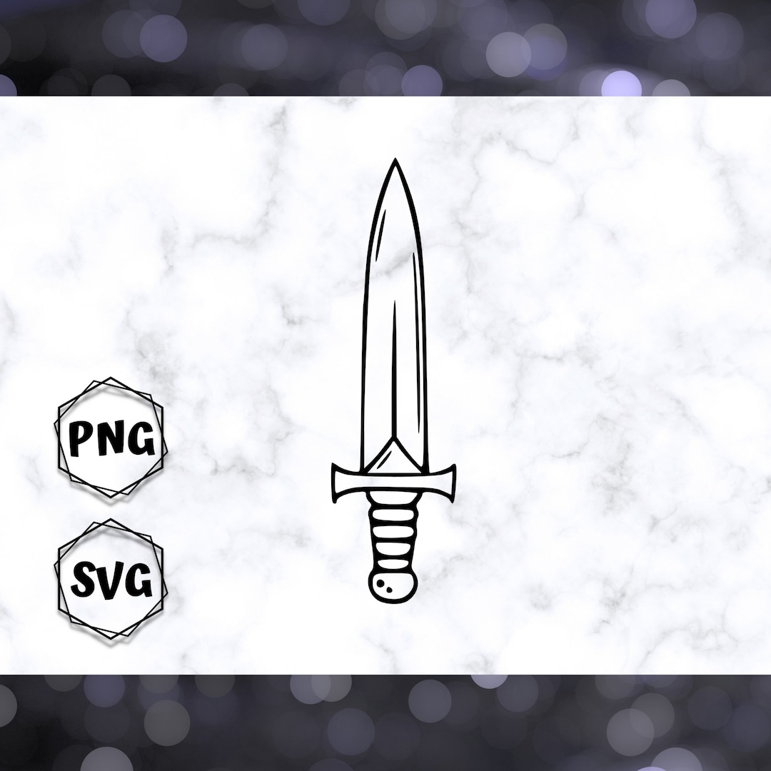 Dagger SVG PNG Bundle Files for Cricut, Silhouette Machine, Laser ...