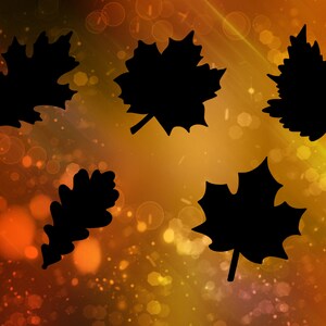 Fall Leaf Bundle File for Cricut, Silhouette Machine, Laser Cutters ...