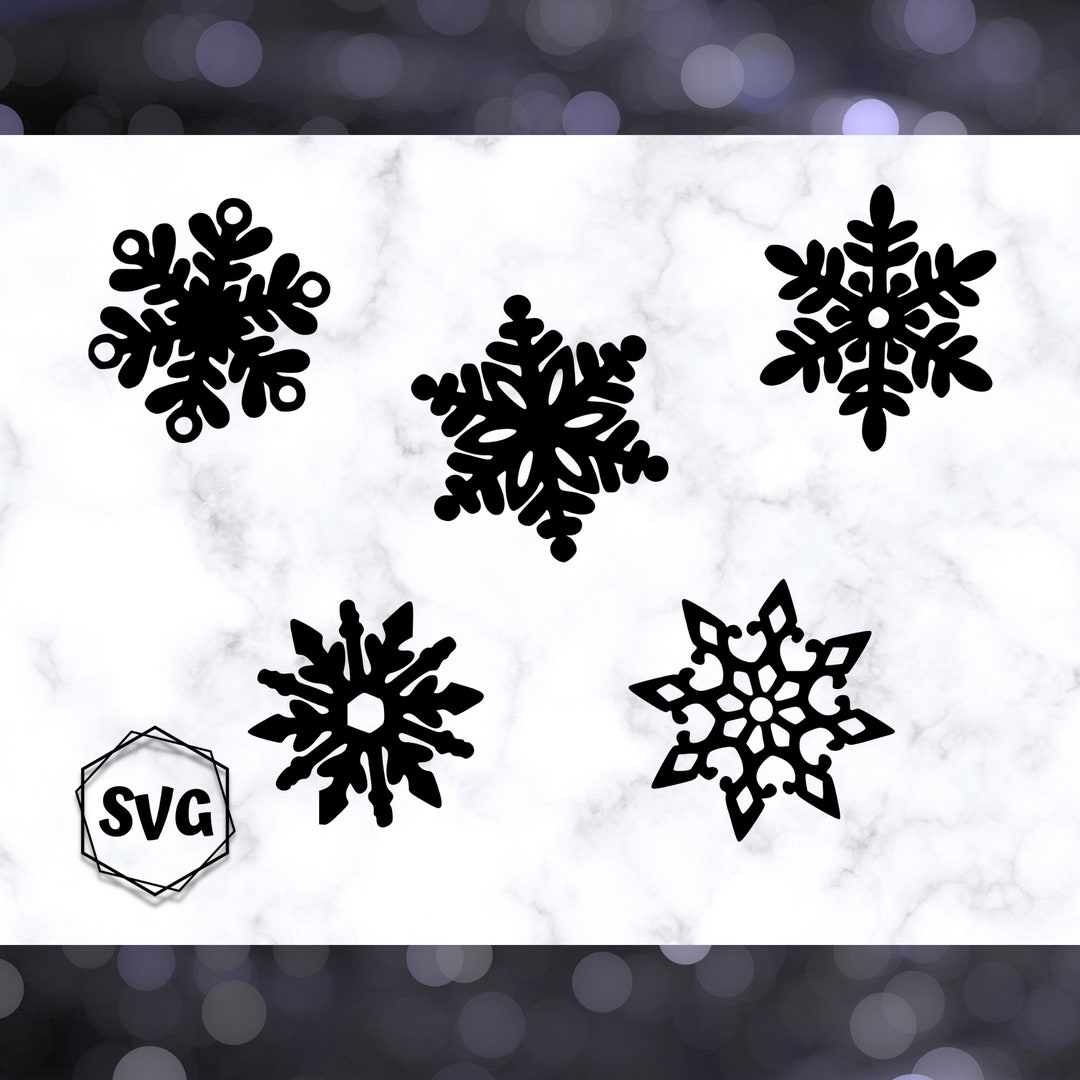 Snowflake SVG Files for Cricut, Silhouette Machine, and Laser Cutters ...