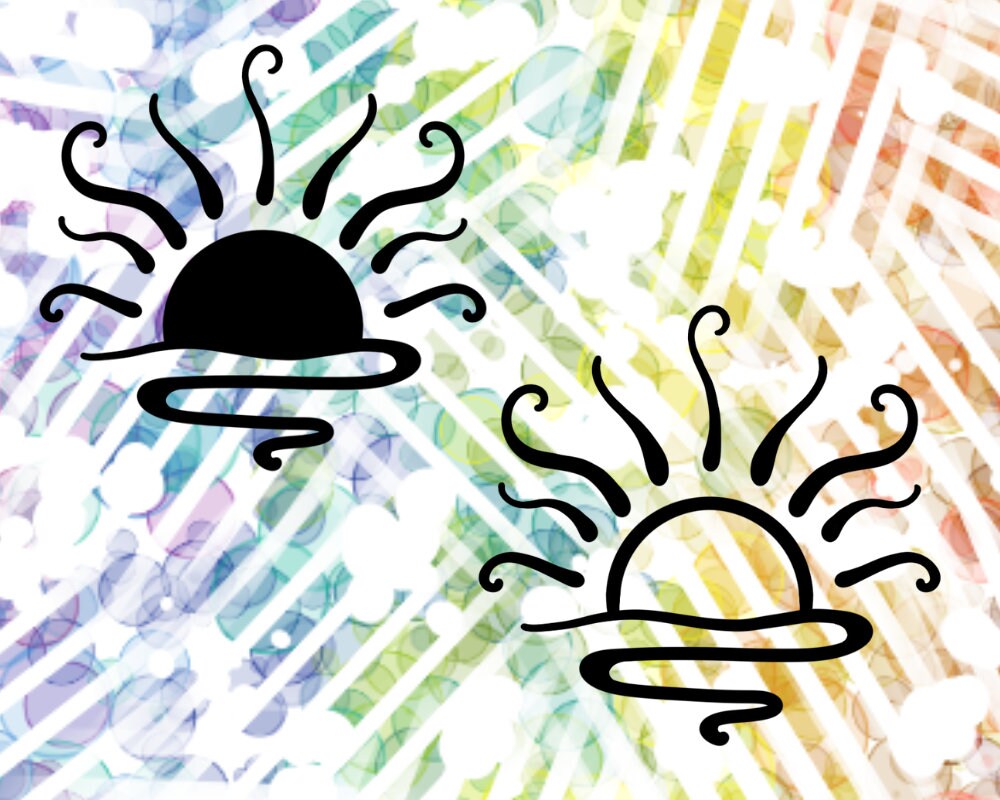 Sunset SVG and PNG Bundle Summer Vibes Files for Cricut - Etsy