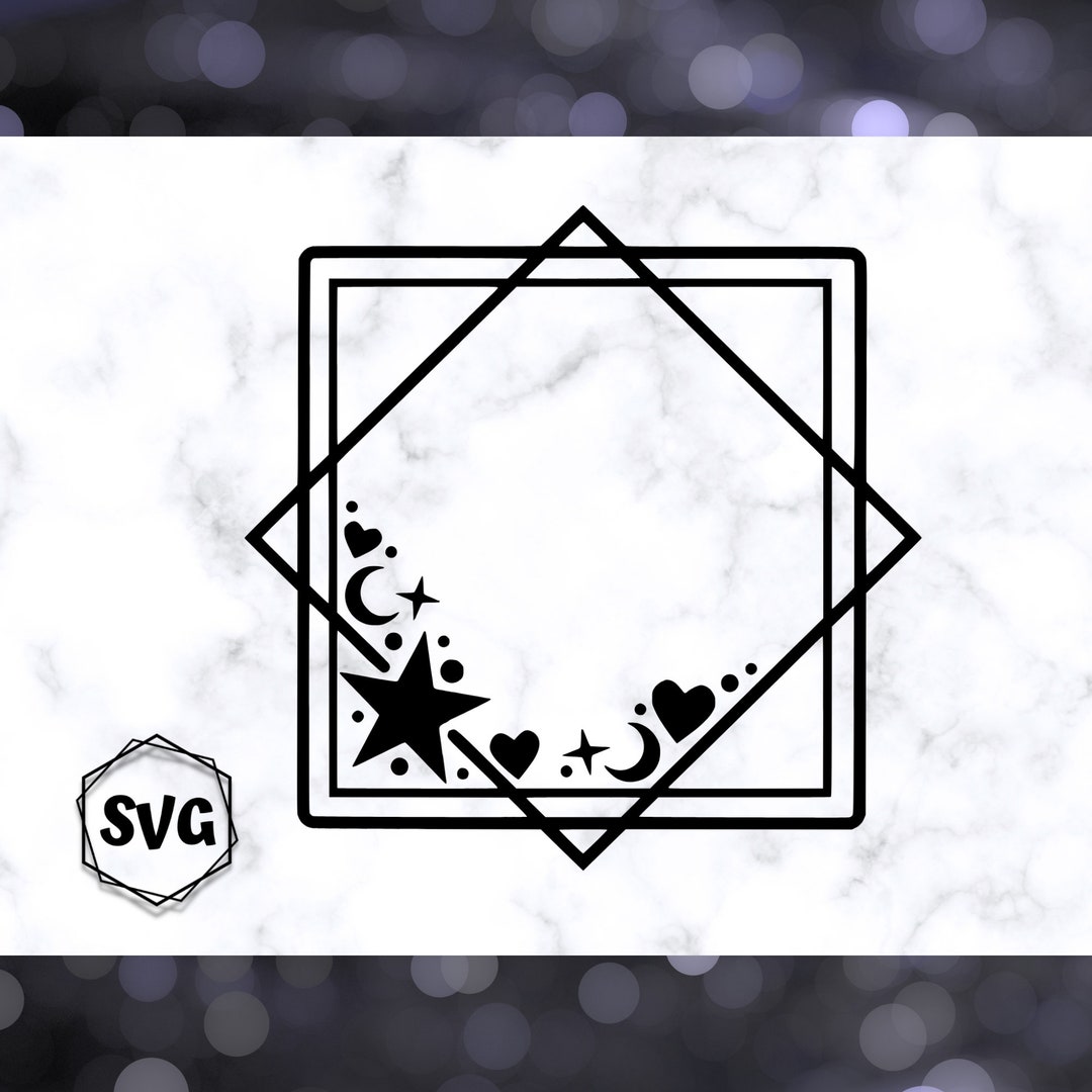Celestial Frame SVG, Files for Cricut, Silhouette Machine, Laser ...