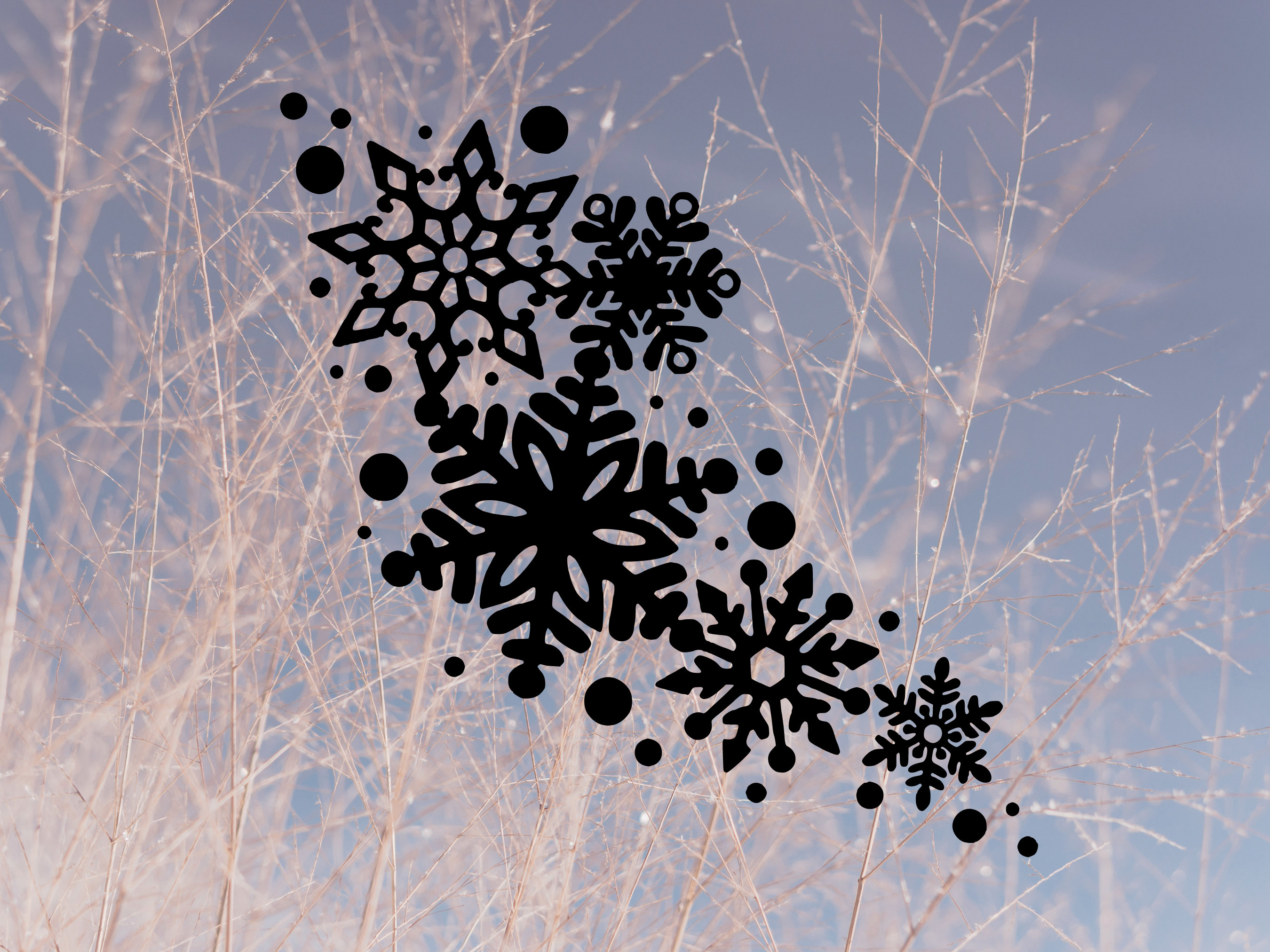 Snowflake Cluster SVG: Christmas Cricut Files (digital Download) - Etsy