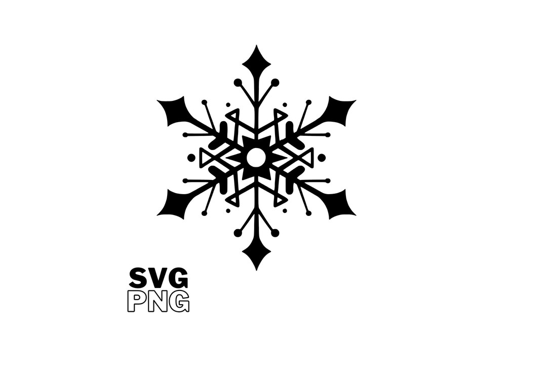 Snowflake SVG and PNG Files for Cricut, Silhouette Machine, Laser ...