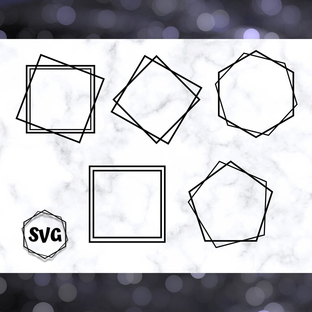 Double Frame SVG Files for Cricut, Silhouette Machine, Laser Cutters ...