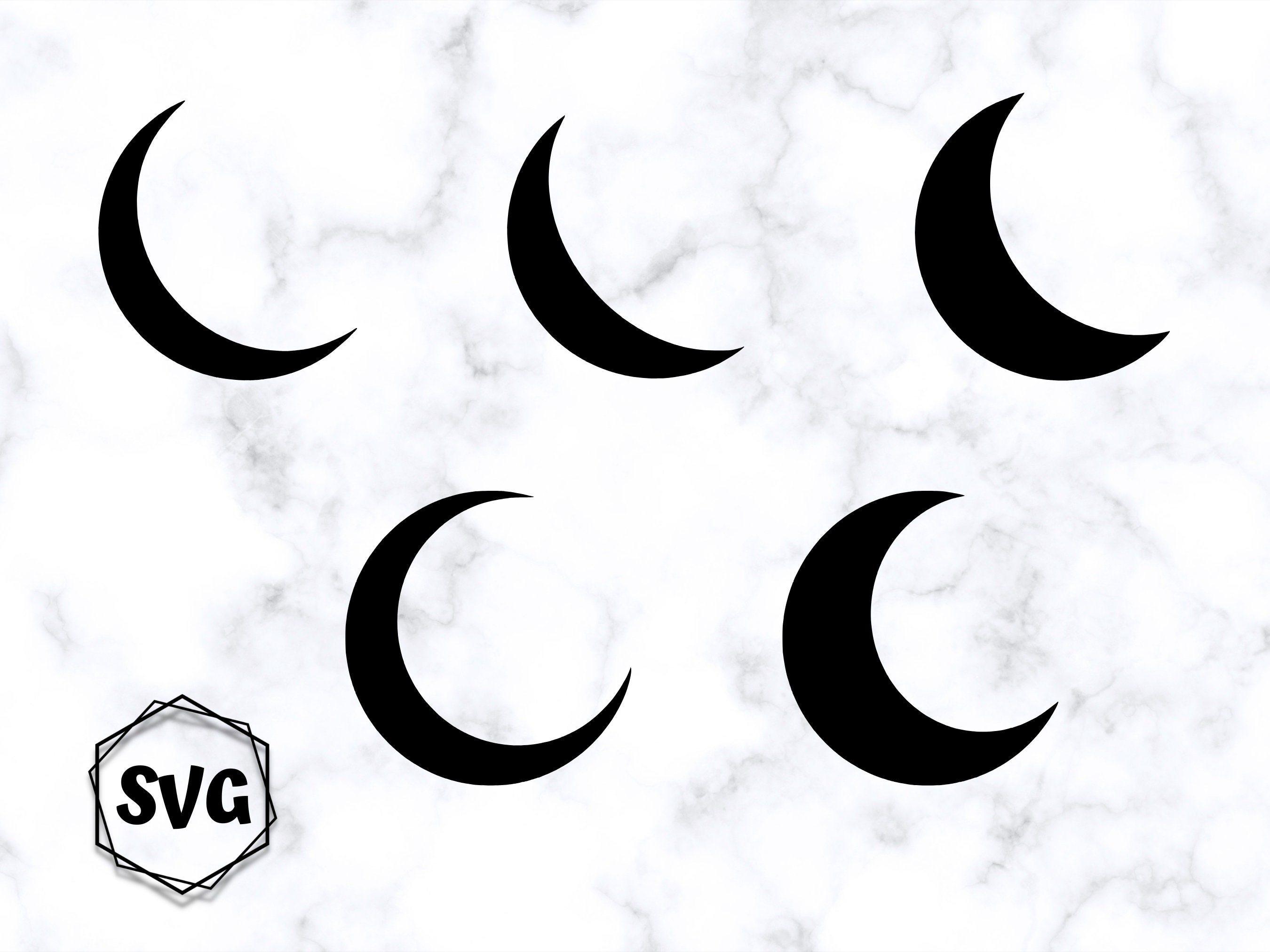 Moon Phases SVG Bundle Files for Cricut Silhouette Machine - Etsy Canada