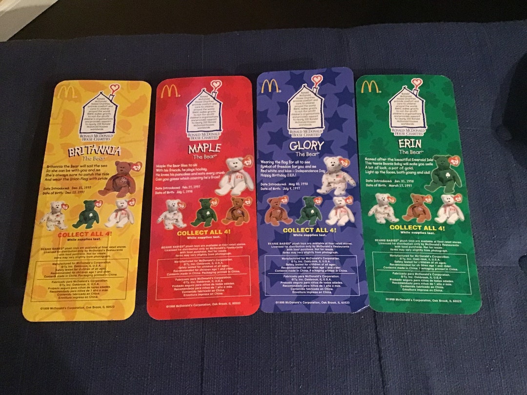Collectors Ronald Mcdonald Beanie Babies Full Collection - Etsy