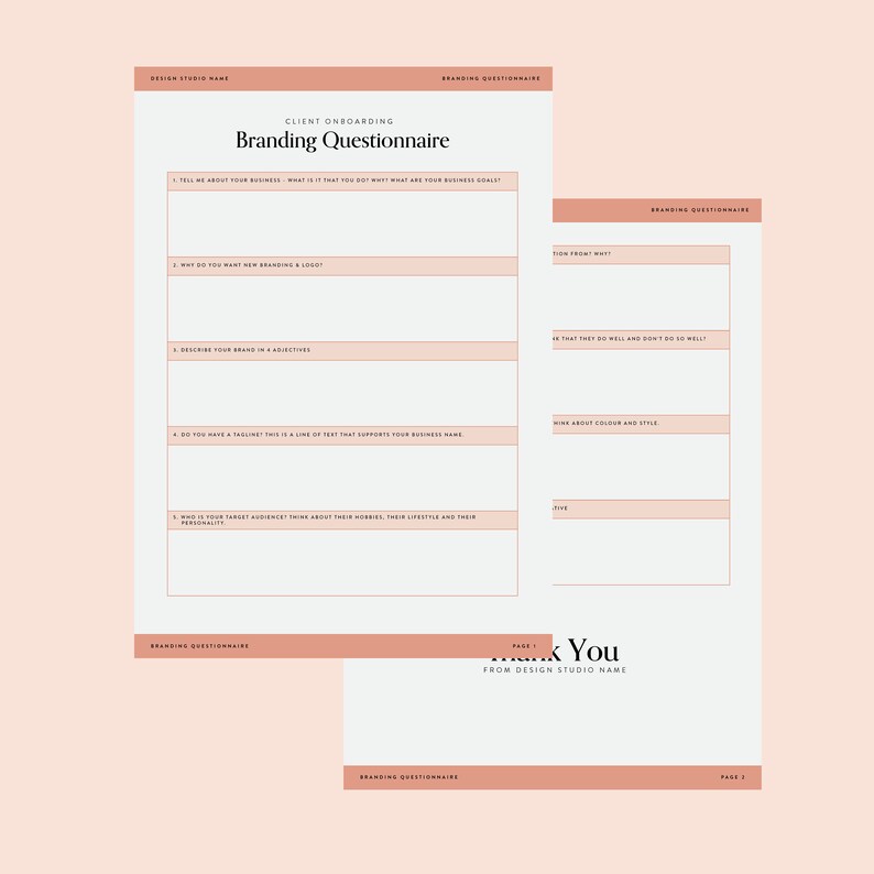 Customisable Brand Strategy Questionnaire Template for Powerpoint ...