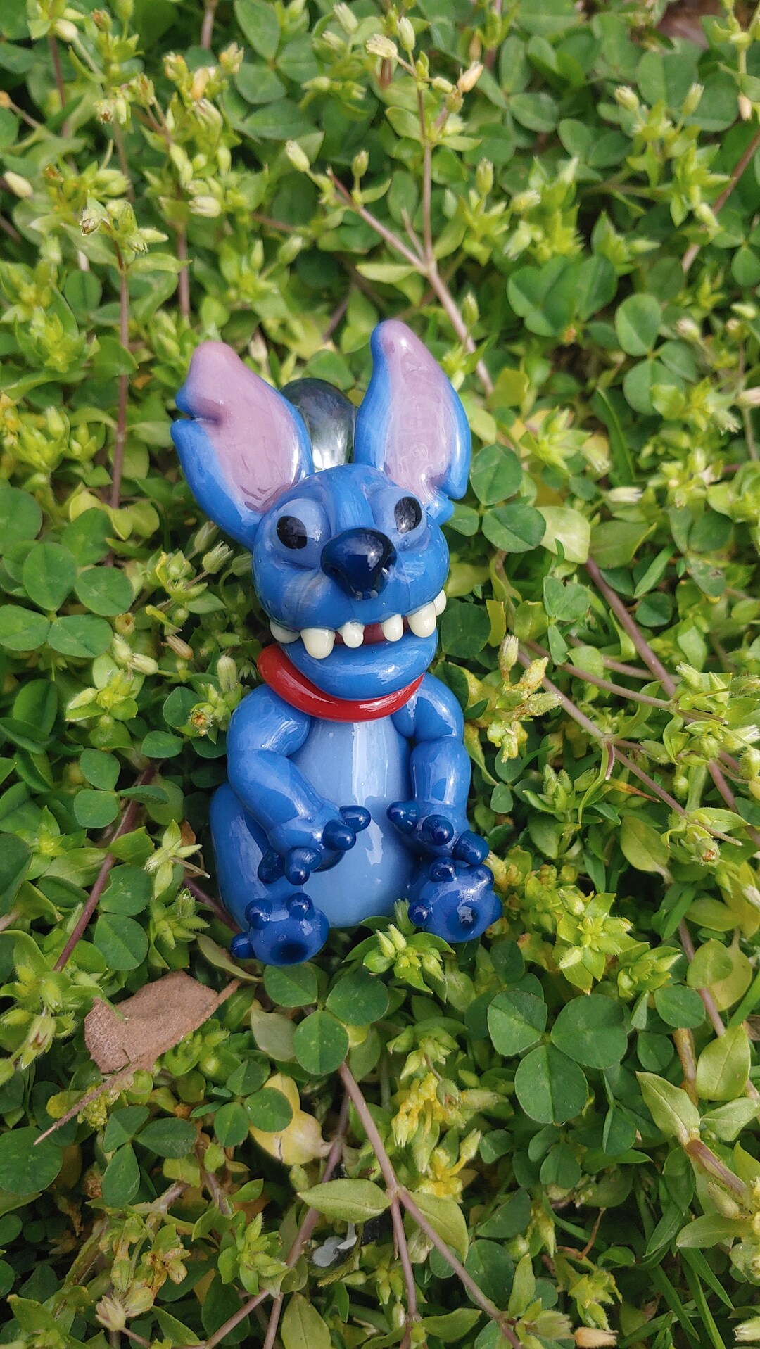 Blue Alien Dog Pendant - Etsy