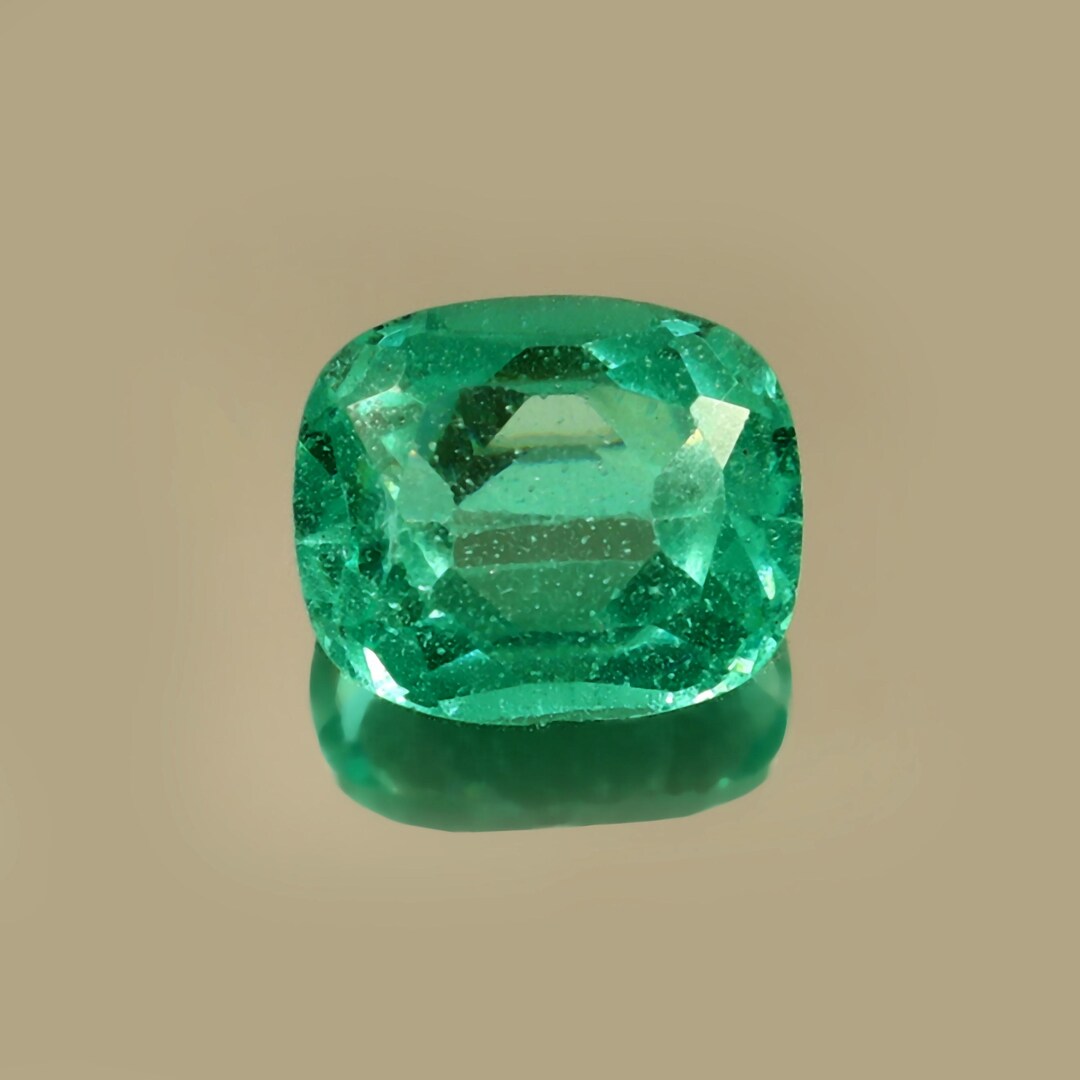 AAA Lab Grown Octagon Shape Cut Loose Green Emerald Gemstone 14x12x7mm ...