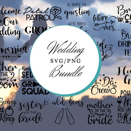 Wedding Svg Wedding Svg Bundle Wedding Cut File Wedding | Etsy