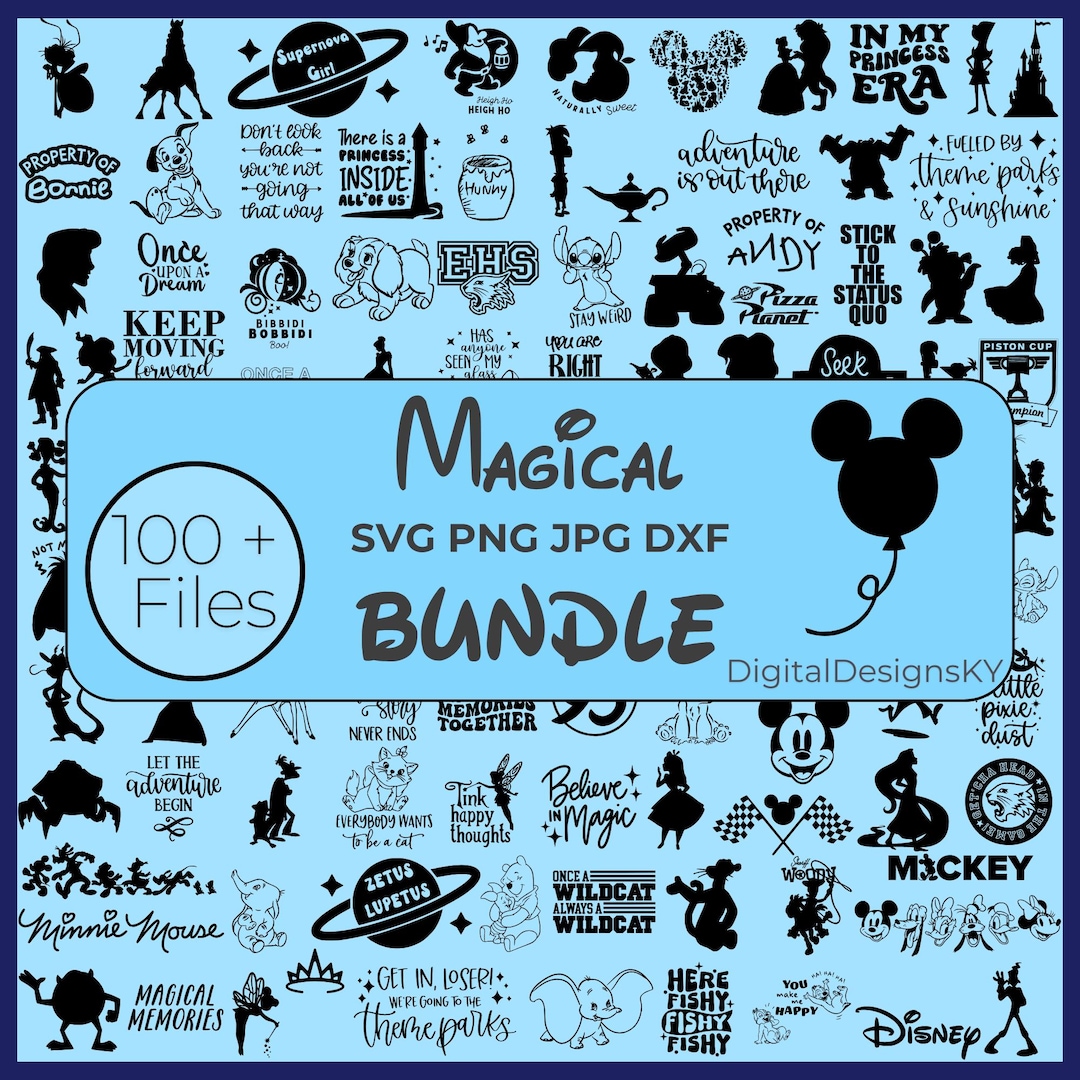 100+ Magical SVG PNG JPG Dxf Bundle Instant Digital Download for Cricut ...