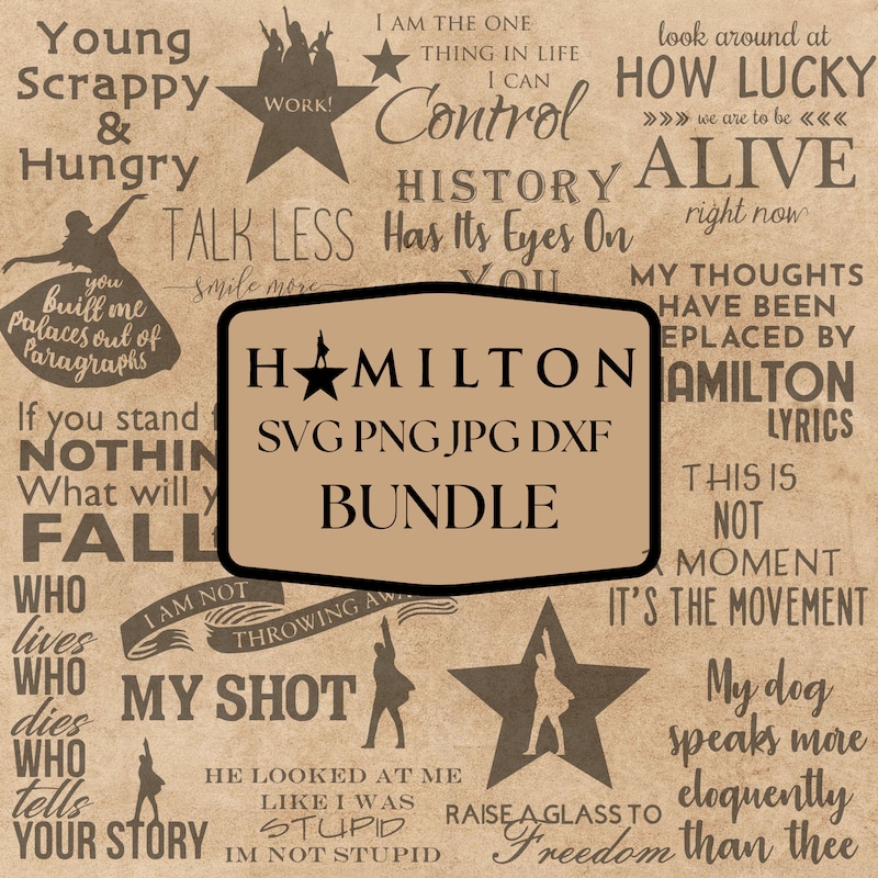 Hamilton Silhouette - Etsy