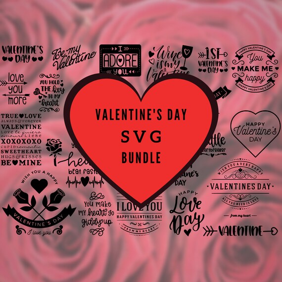 20 SVG Instant Download Valentine's Day Bundle For | Etsy