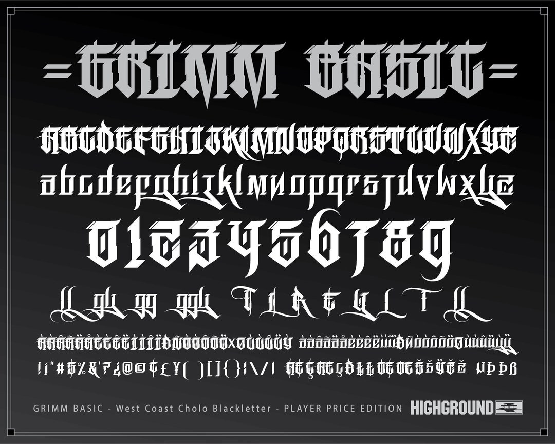 Grimm Basic Graffiti Font - Etsy