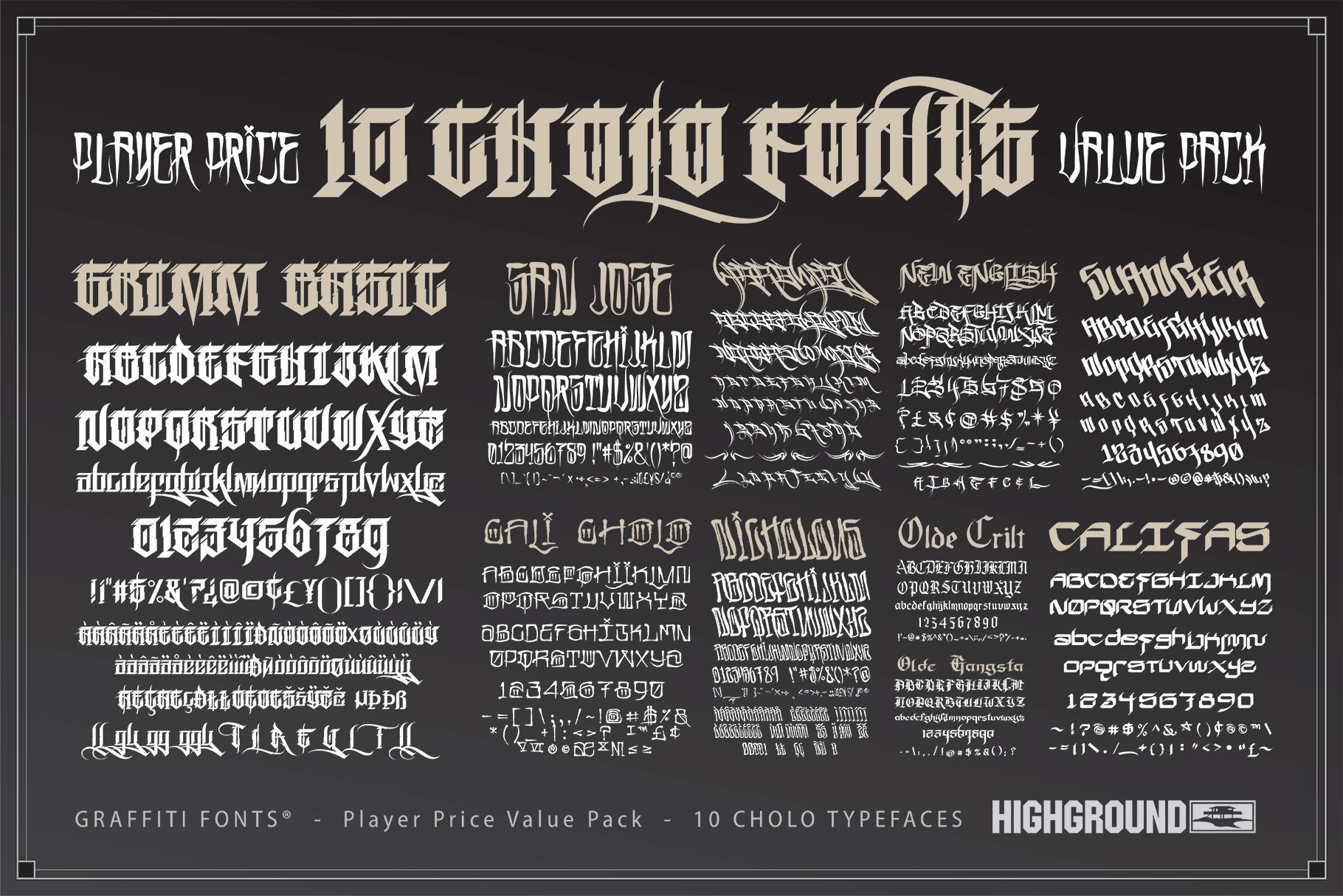 Player Price Cholo Font Value Pack - Etsy