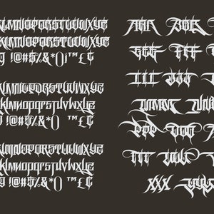 Rase Grimm Contextual Graffiti Font Family - Etsy