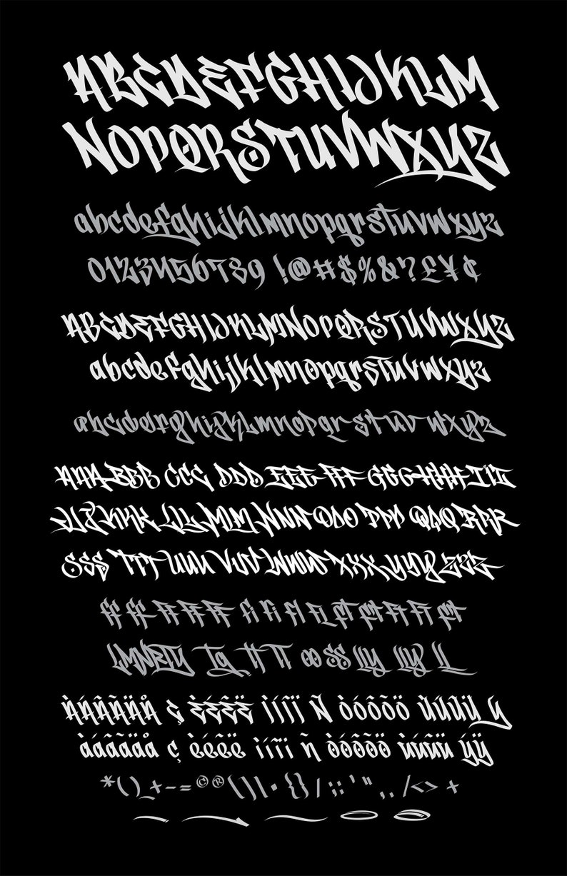Manystyles™ Generative Graffiti Font - Etsy