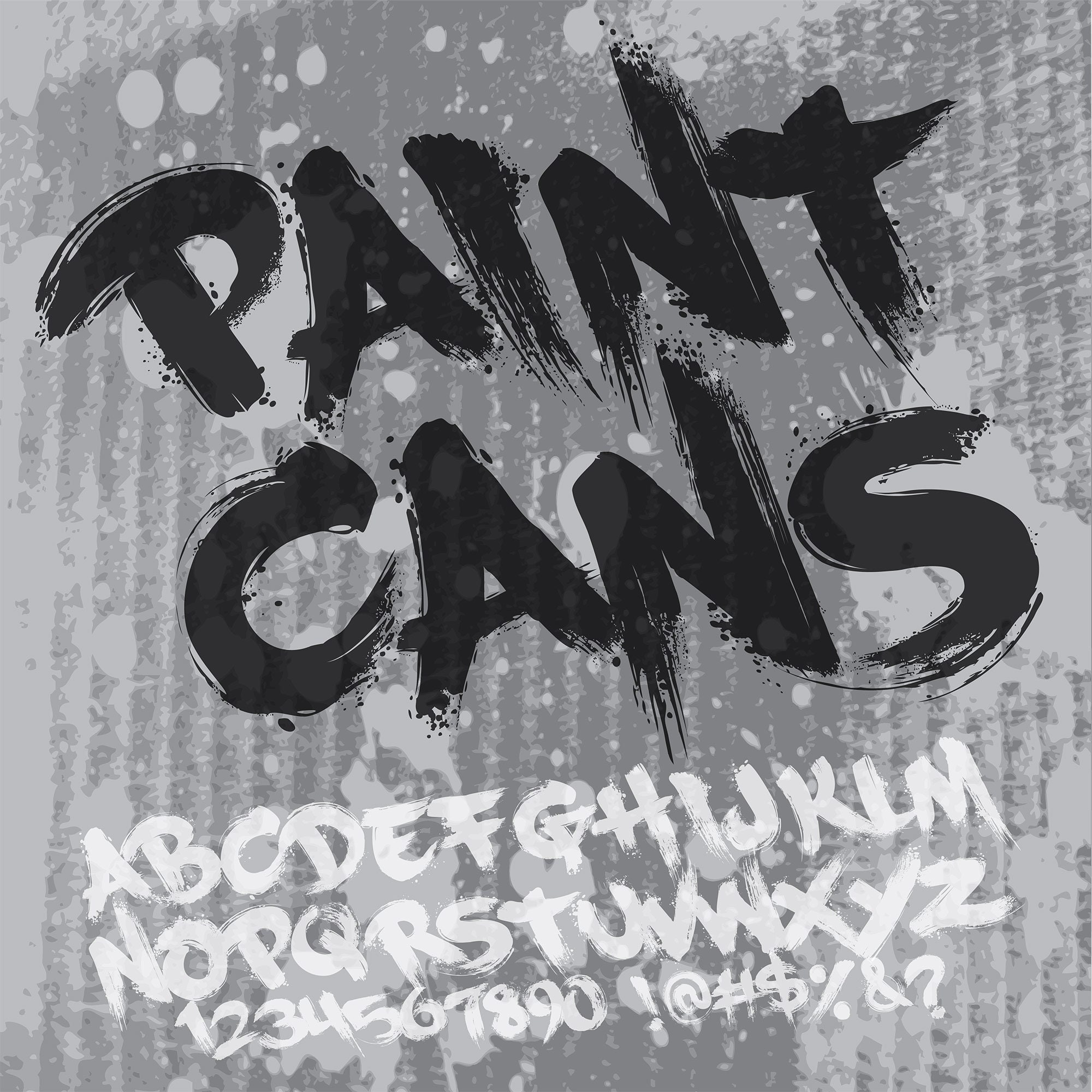Paint Cans Graffiti Font - Etsy