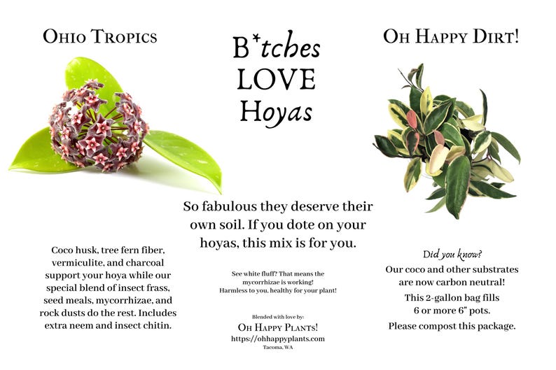 Hoya Soil (for All Hoyas: Carnosa, Retusa, Imbricata, Obovata ...