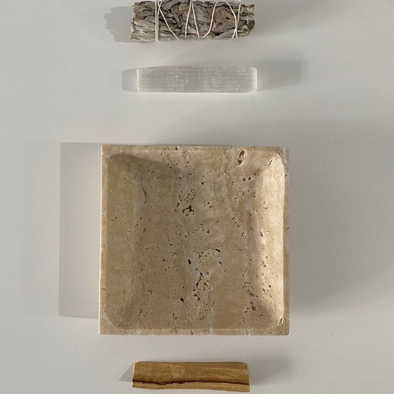 Beige Travertine Marble Catchall - Etsy