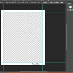 Customizable Digital Headshot Template Editable Name Headshot Border ...