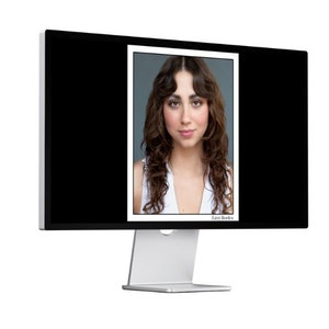Customizable Digital Headshot Template Editable Name Headshot Border ...