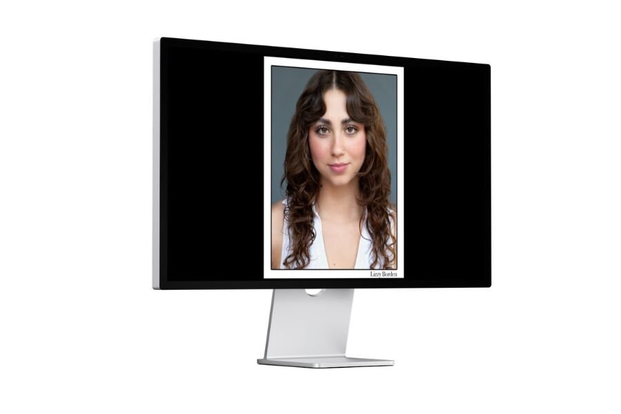 Customizable Digital Headshot Template Editable Name Headshot Border ...