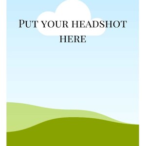 Editable Digital Headshot Canvas Template Name Headshot Border With ...