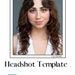 Customizable Digital Headshot PHOTOSHOP Template Acting Name Headshot ...