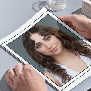 Customizable Digital Headshot Template Editable Name Headshot Border ...