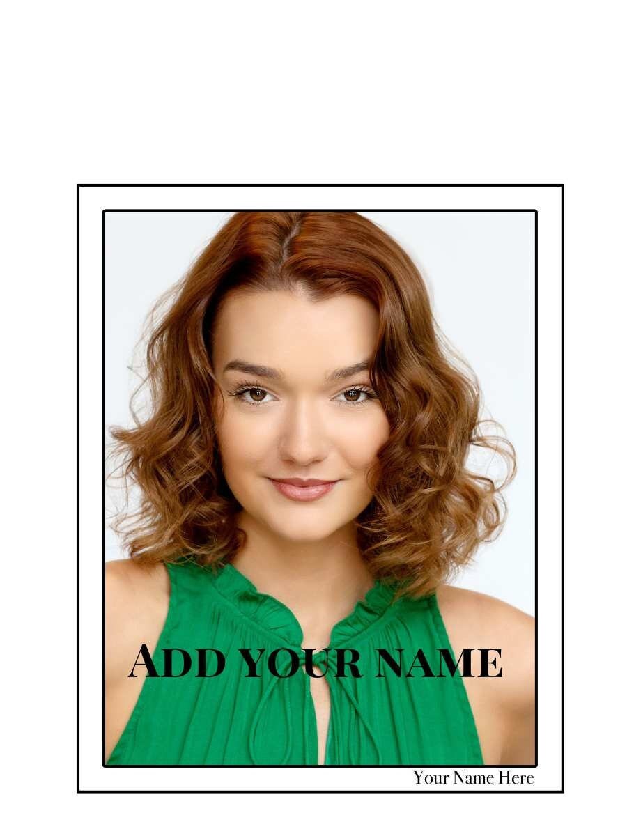 Customizable Digital Headshot PHOTOSHOP Template Acting Name Headshot ...