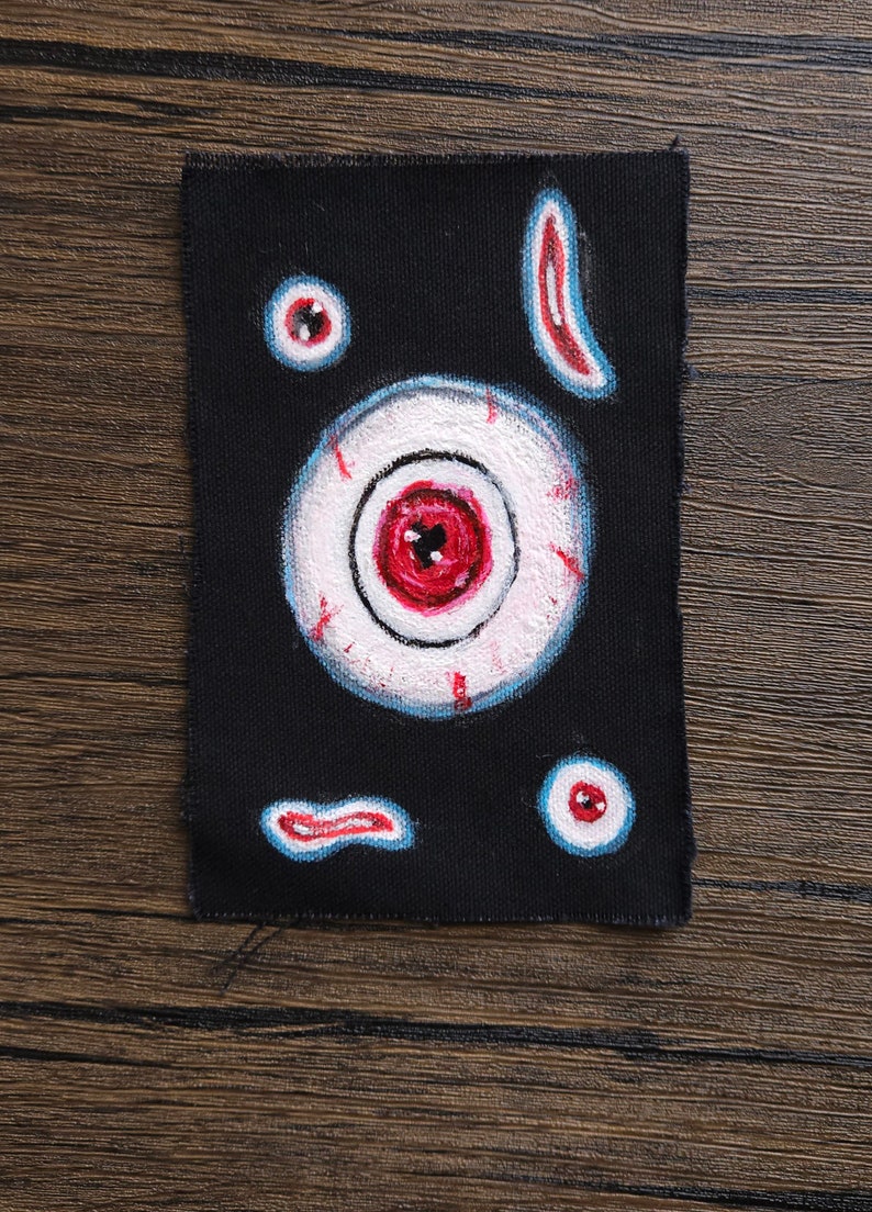 Hand Painted Patches Small Painting on Canvas Raw - Etsy