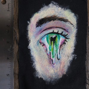 Hand Painted Patches, Small Painting on Canvas Raw - Etsy