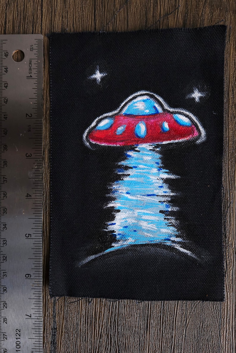 Hand Painted Patches Small Painting on Canvas Raw - Etsy