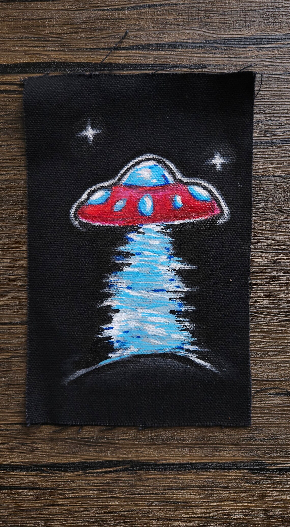 Hand Painted Patches Small Painting on Canvas Raw - Etsy