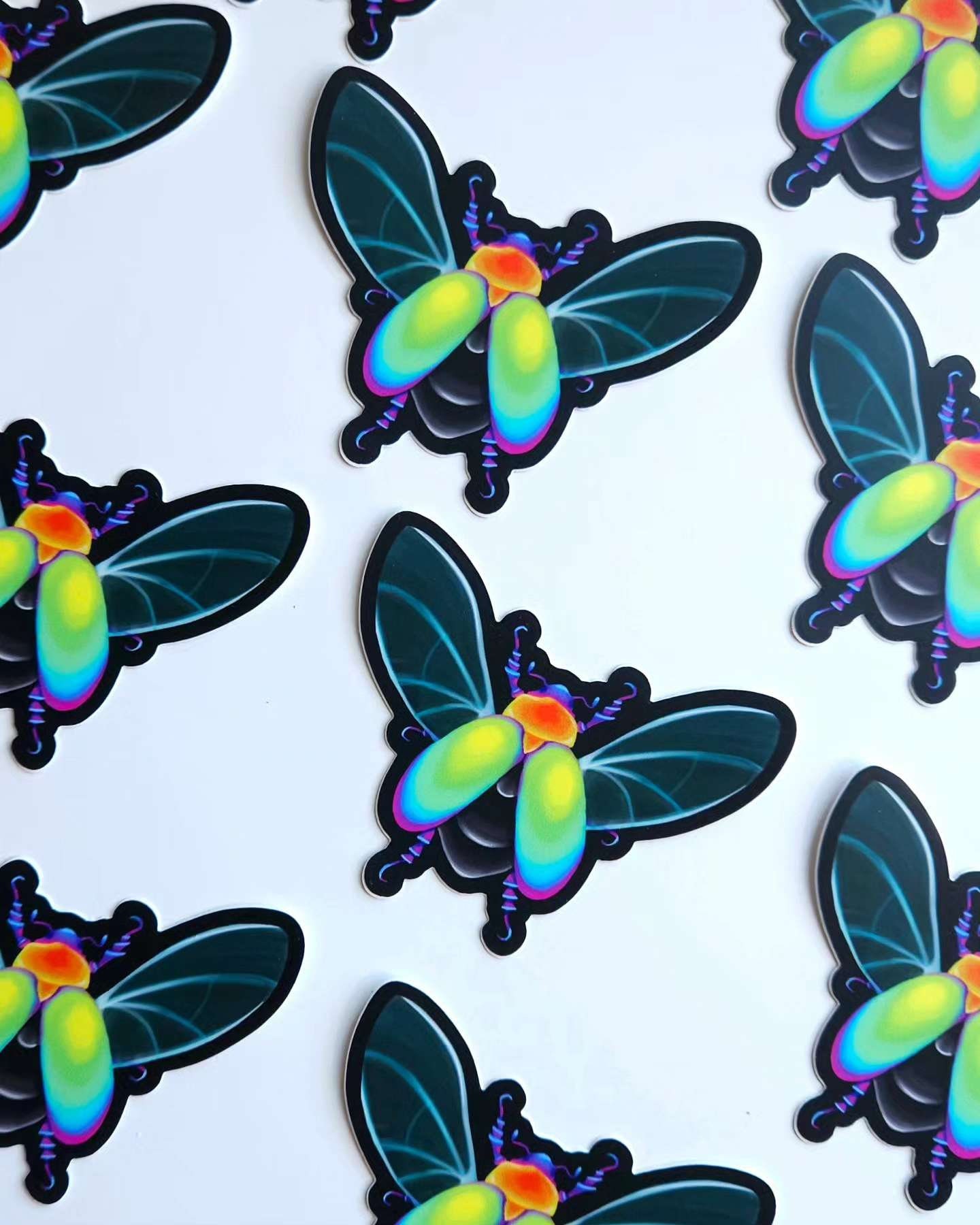 Beetle Sticker Waterproof, Weatherproof Vinyl Sticker, Bug Art Sticker ...