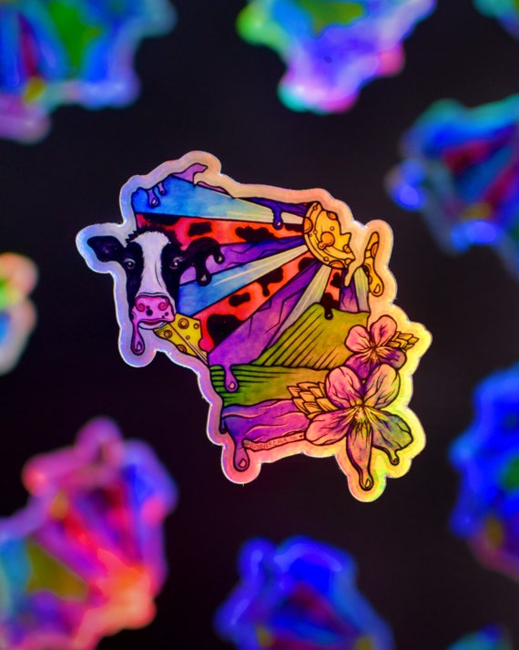 WISCONSIN Holographic Sticker Cheesehead Sticker Waterproof | Etsy