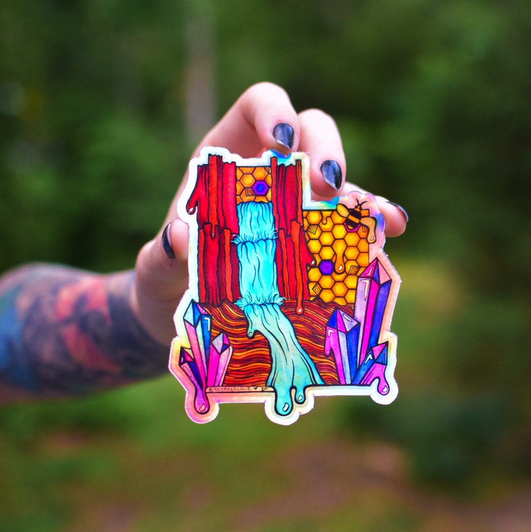 Utah Holographic Sticker, Ut Sticker, Waterproof, Trendy Sticker ...