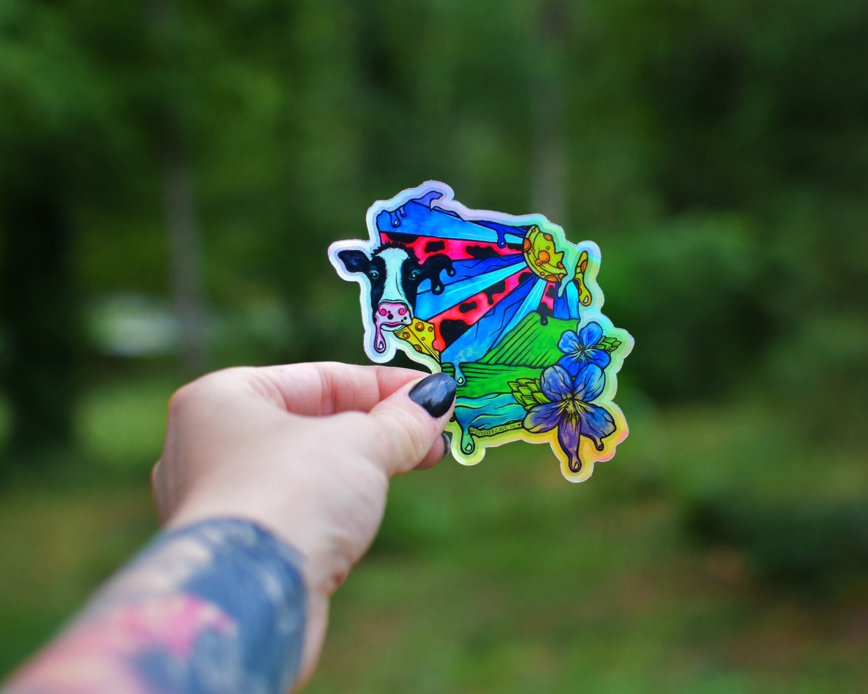 WISCONSIN Holographic Sticker Cheesehead Sticker Waterproof | Etsy