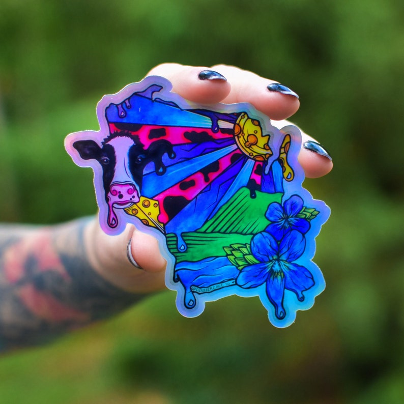 Wisconsin Holographic Sticker Cheesehead Sticker Waterproof - Etsy