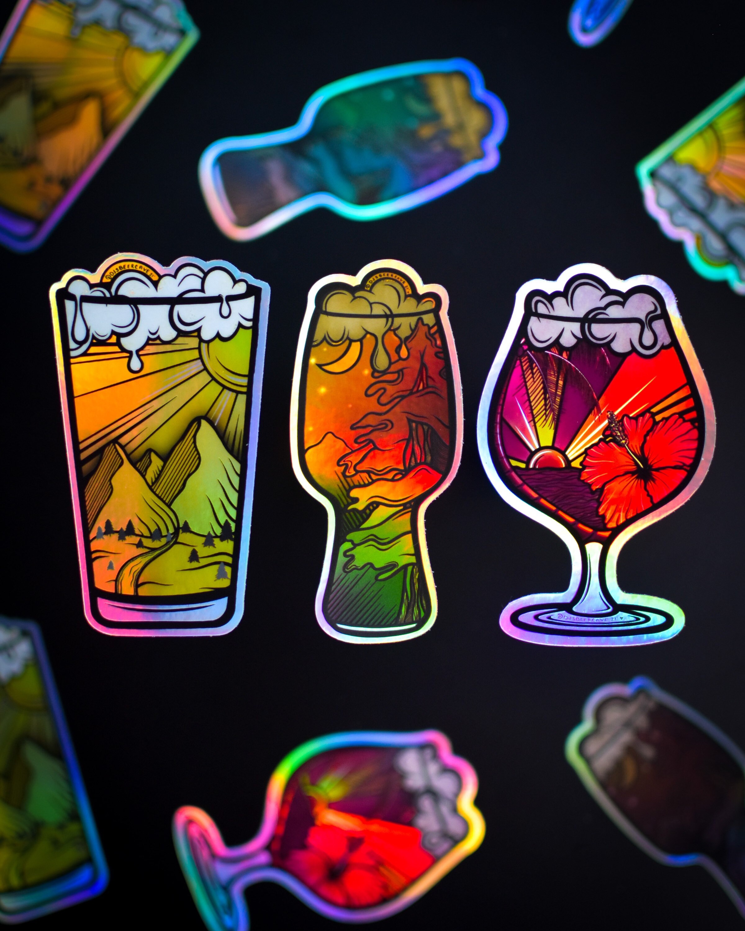 Porter Beer Holographic Sticker Beer Sticker Beer Decor | Etsy