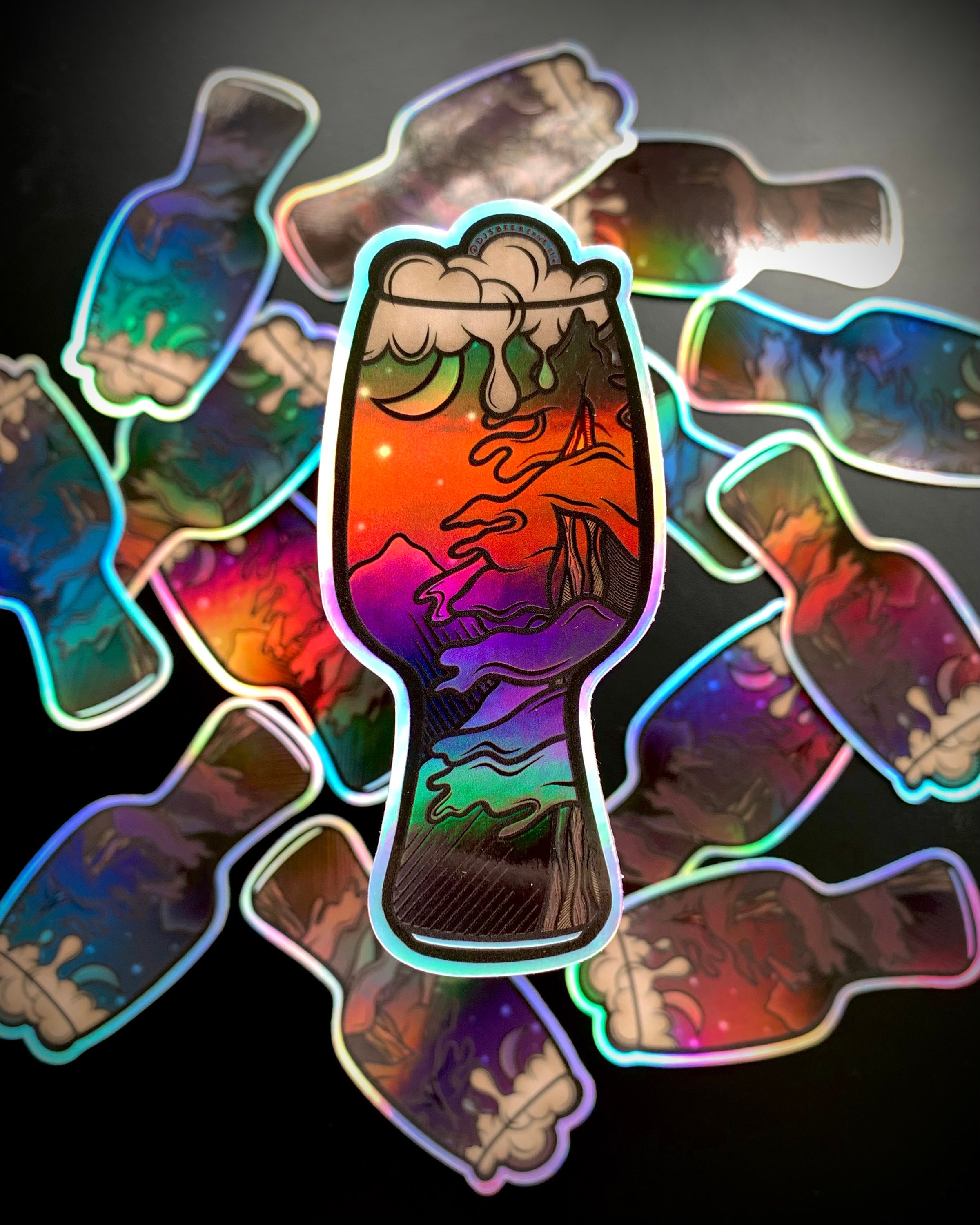 Porter Beer Holographic Sticker Beer Sticker Beer Decor | Etsy