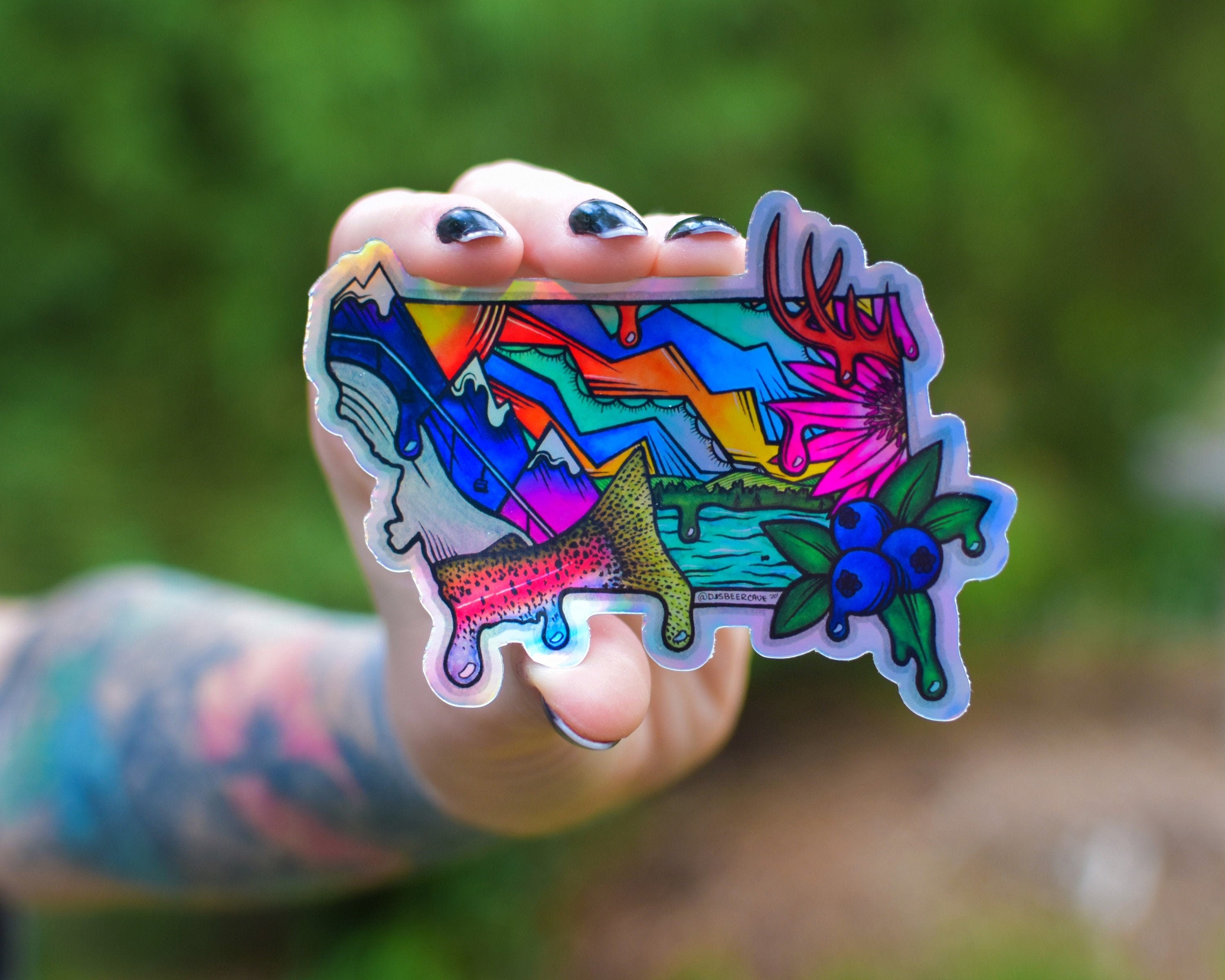 Paper, Party & Kids Pacific Northwest Art 406 Sticker MT Sticker GNP ...