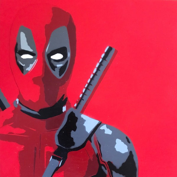 Deadpool Spray Paint Art - Etsy