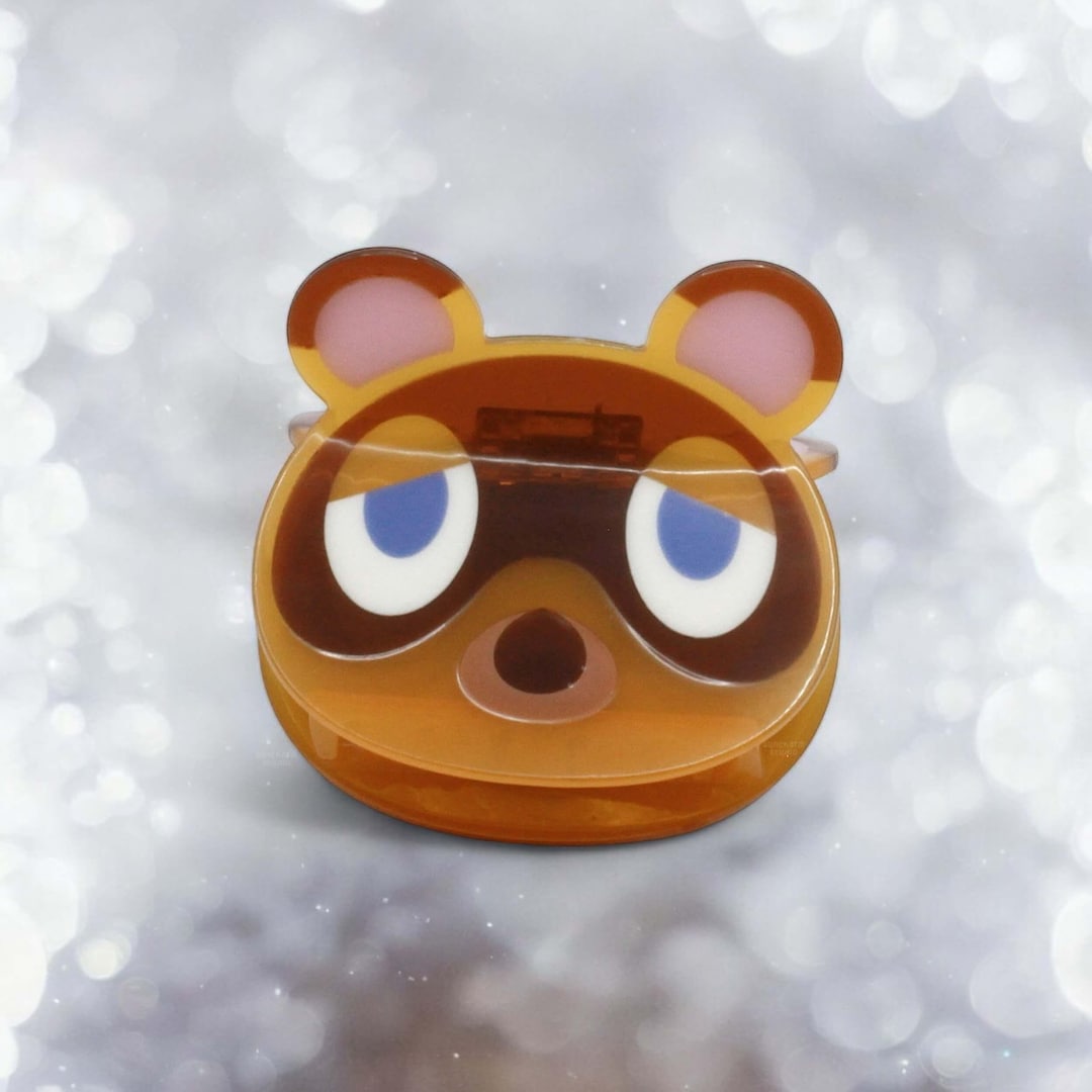 Animal Crossing Tom Nook Hair Claw Clip, Video Game Inspired Tanuki ...