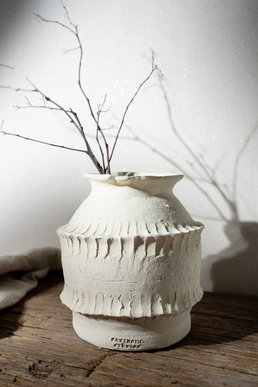 Wild Clay Vase - Etsy